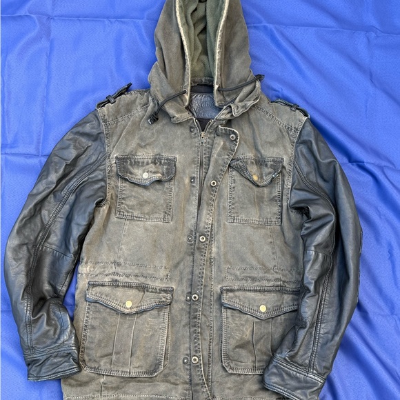 Jachs | Jackets & Coats | Jachs Mens Gray And Black Military Jacket ...